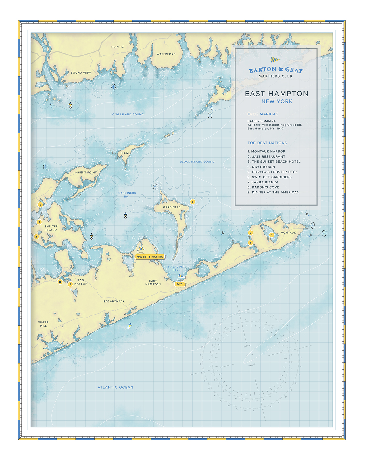 East Hampton Map East Hampton, New York